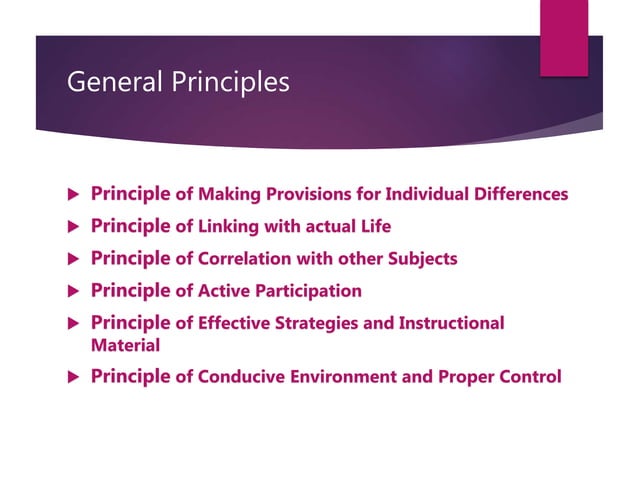 Principles of teaching | PPTX | Professional School | Postgraduate ...