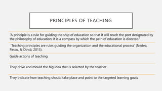 Principles of teaching | PPTX