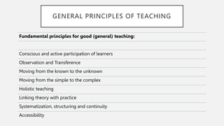 Principles of teaching | PPTX