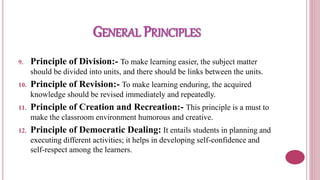 Principles of Teaching.pptx Principles of Teaching General Principles ...