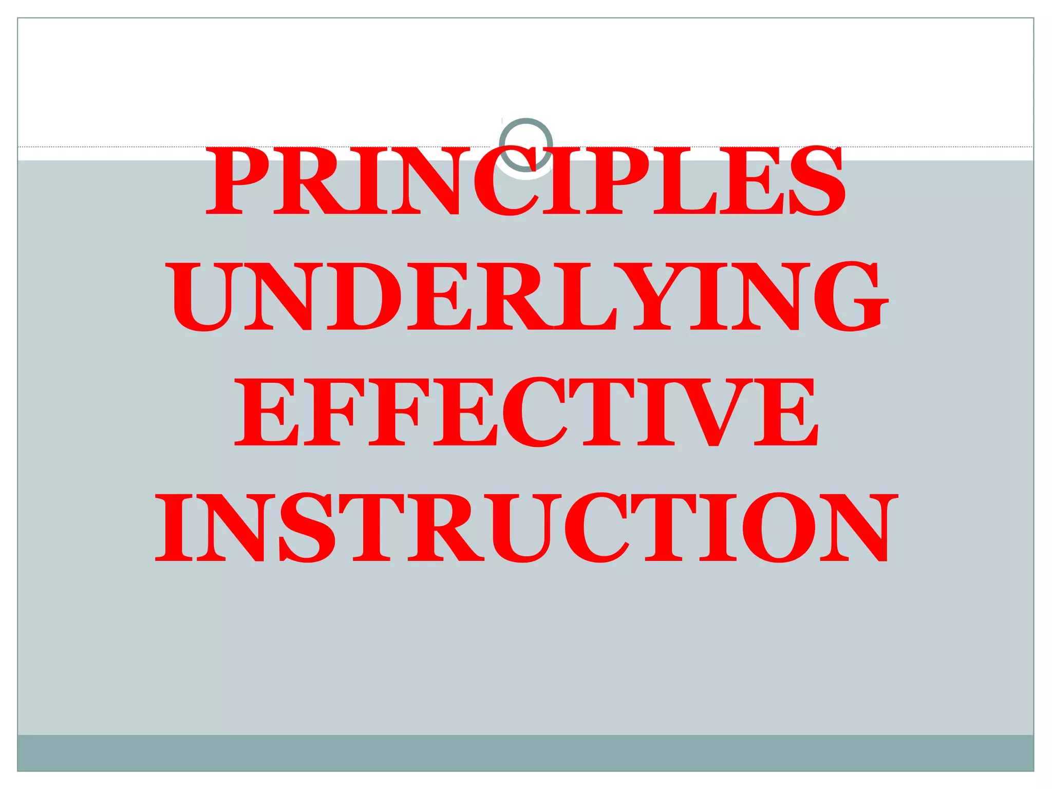 Principles of Teaching | PPT