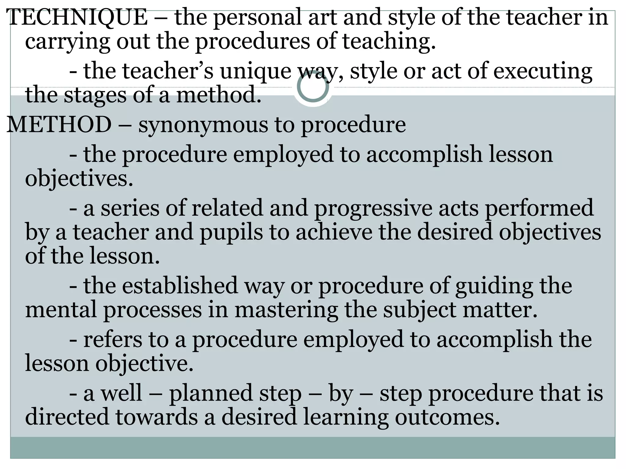Principles of Teaching | PPT