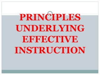Principles of Teaching | PPT