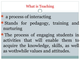 Principles of Teaching | PPT