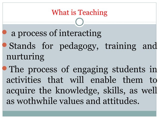 Principles of Teaching | PPT