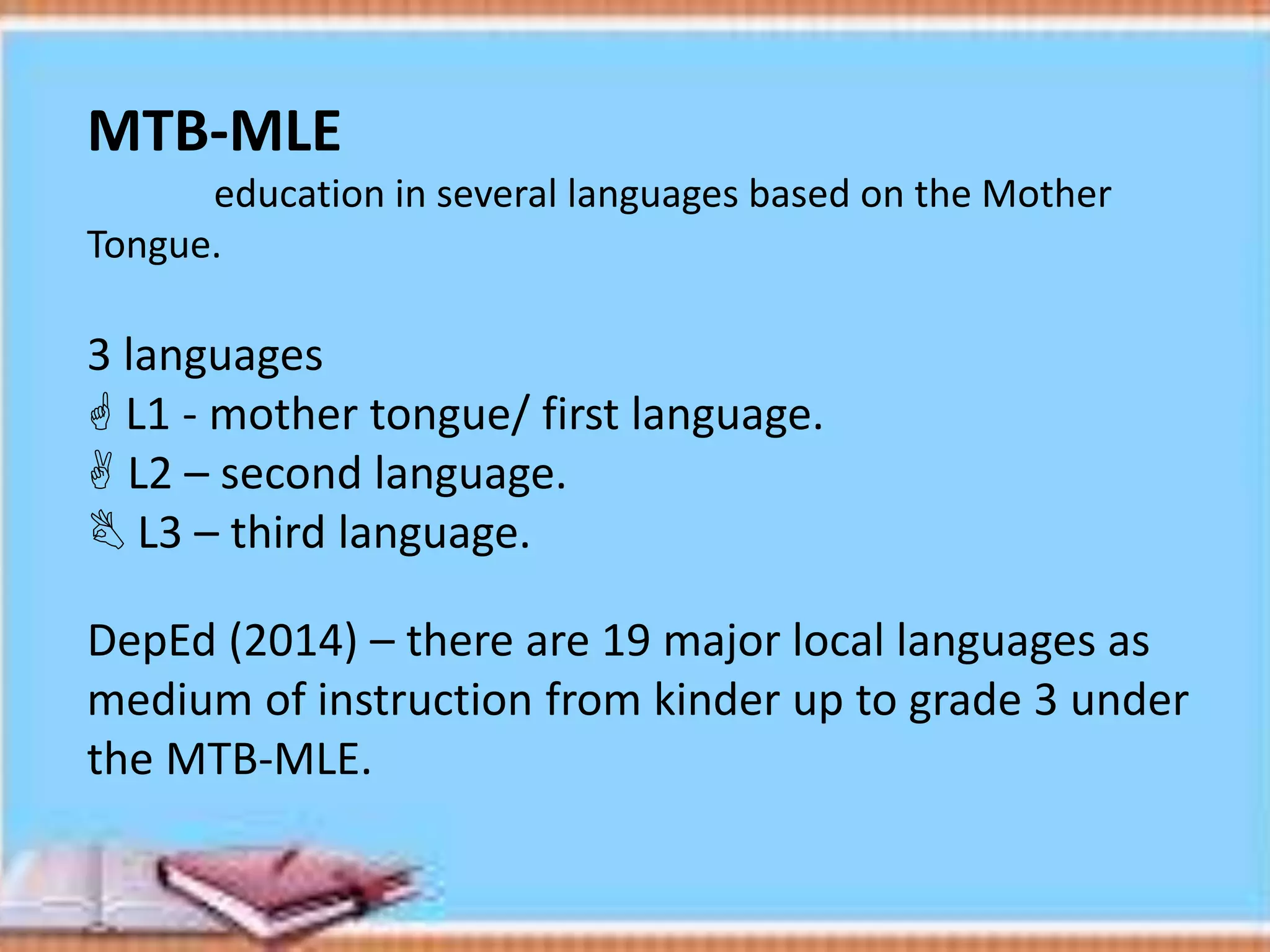 MTB- MLE | PPTX