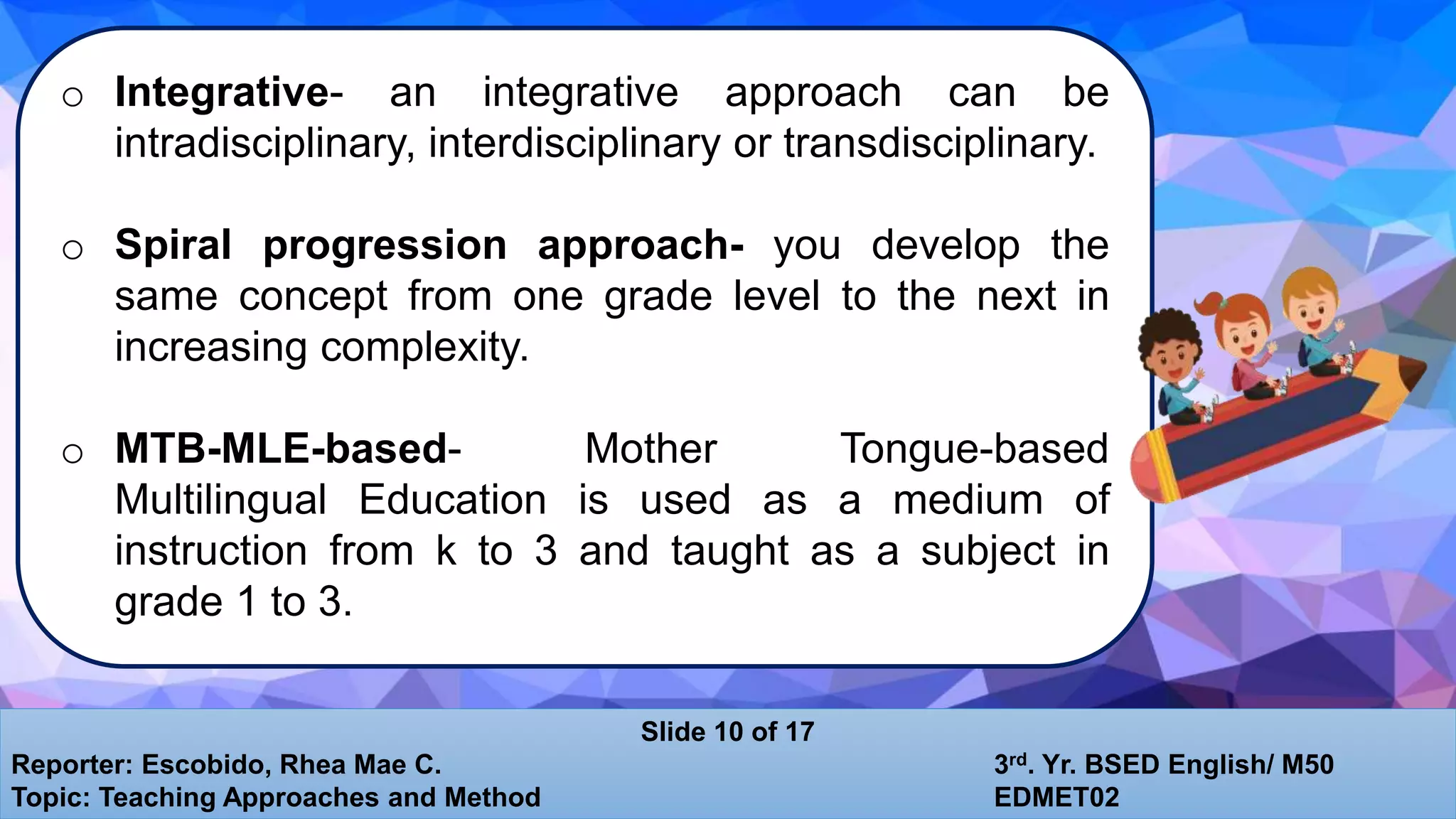 Teaching Approaches and Methods | PPTX