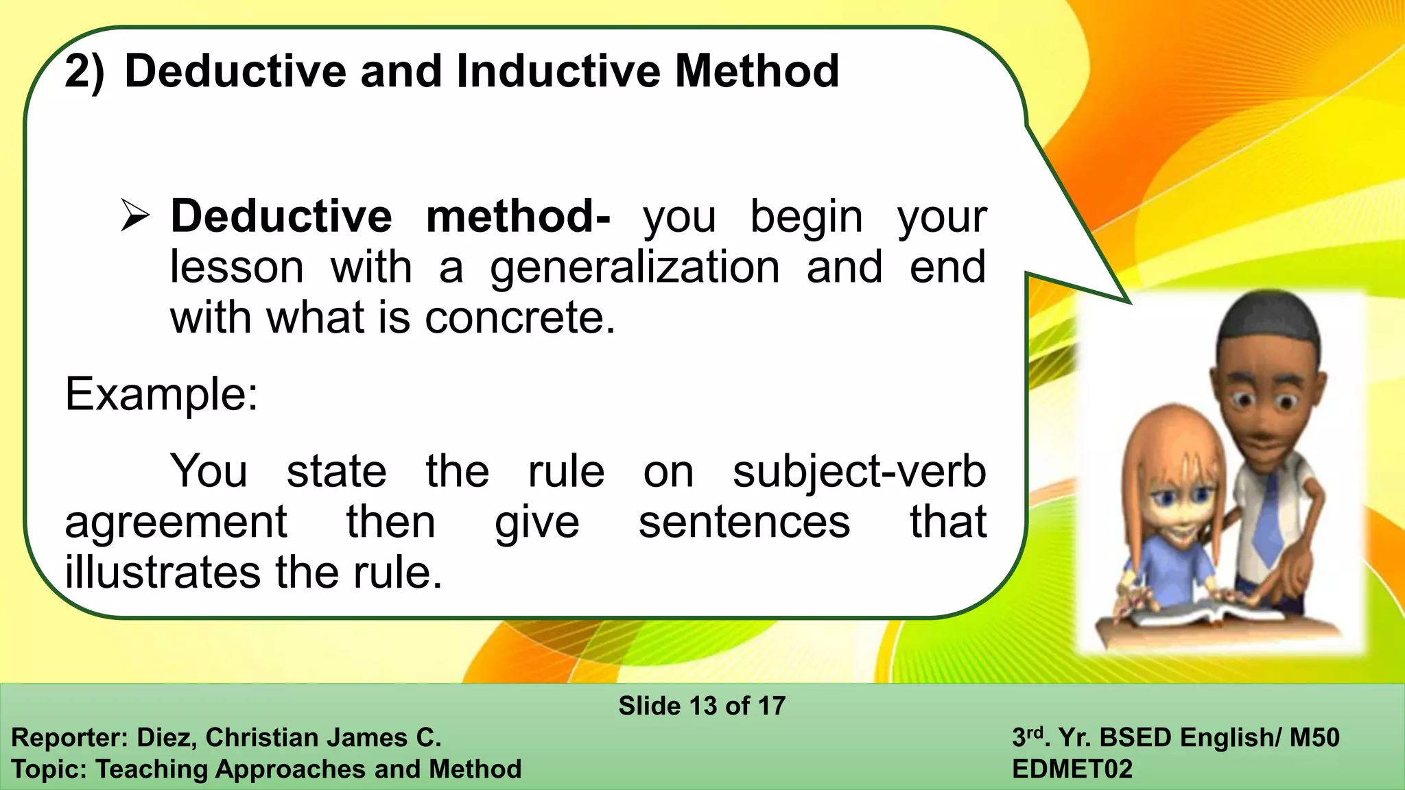 Teaching Approaches and Methods | PPTX