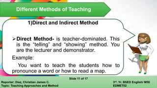 Teaching Approaches and Methods | PPTX
