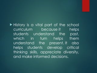 principles of teaching history and place of history in curriculum.pptx