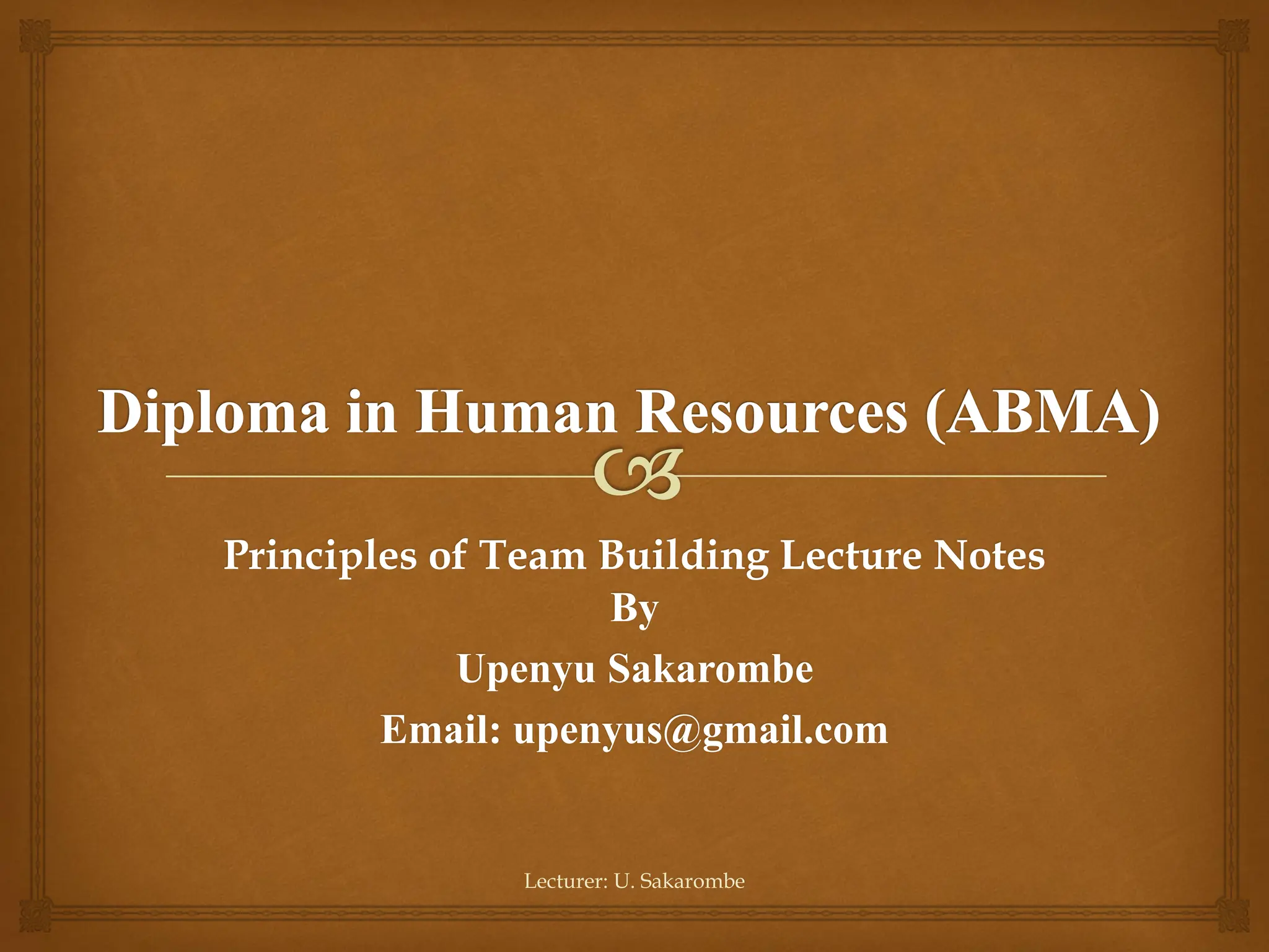 Principles of Team Building and Phases Team Development | PDF