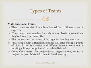 Principles of Team Building and Phases Team Development | PDF ...