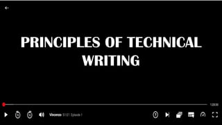 Principles of technical writing | PPTX