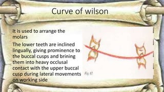 Principles of teeth arrangement and compensatory curves | PPTX
