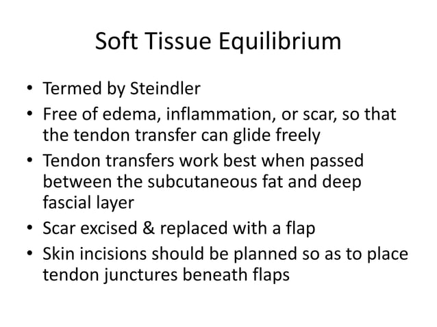 Principles of tendon transfer | PPTX