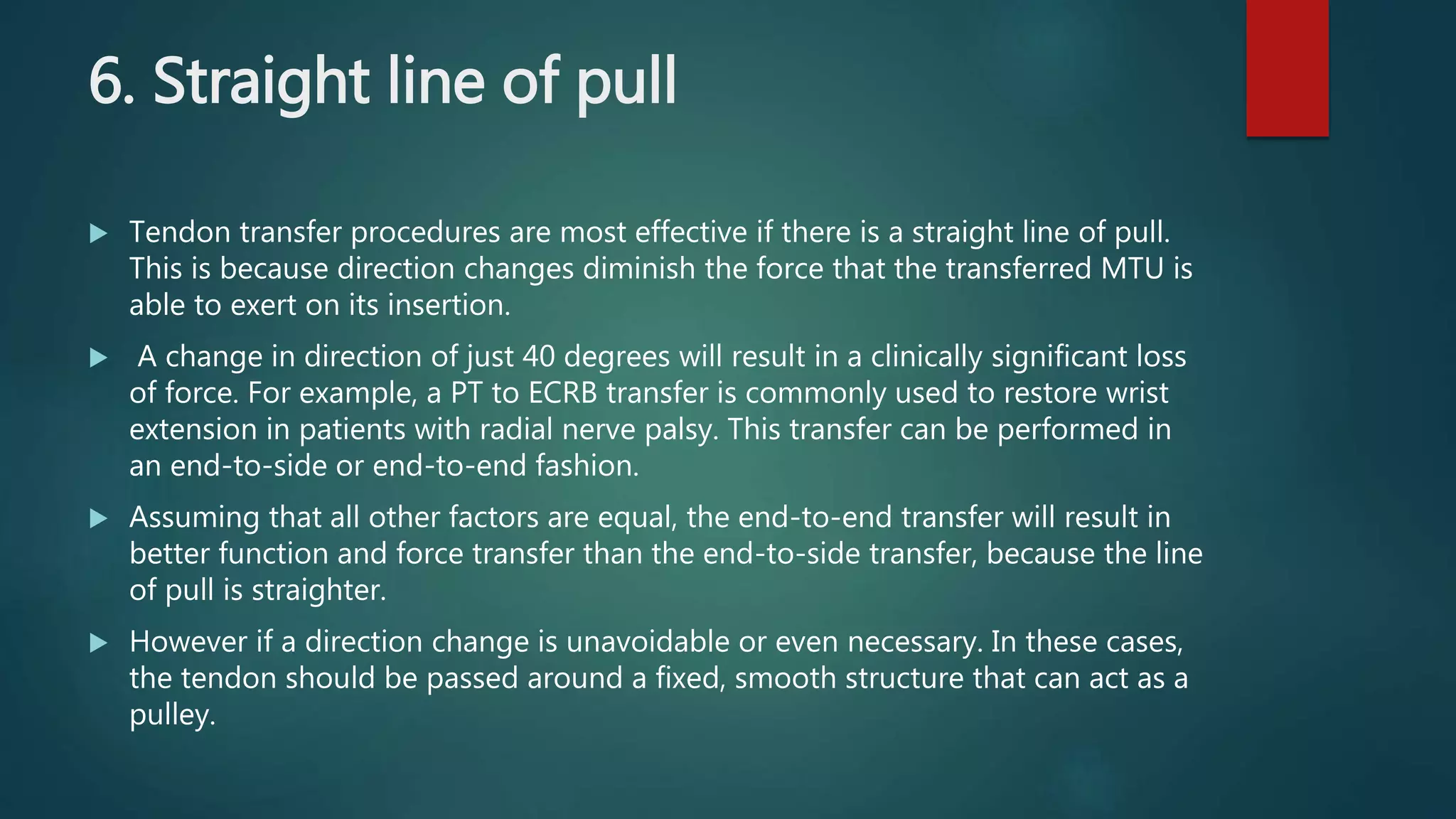 PRINCIPLES OF TENDON TRANSFERS | PPTX