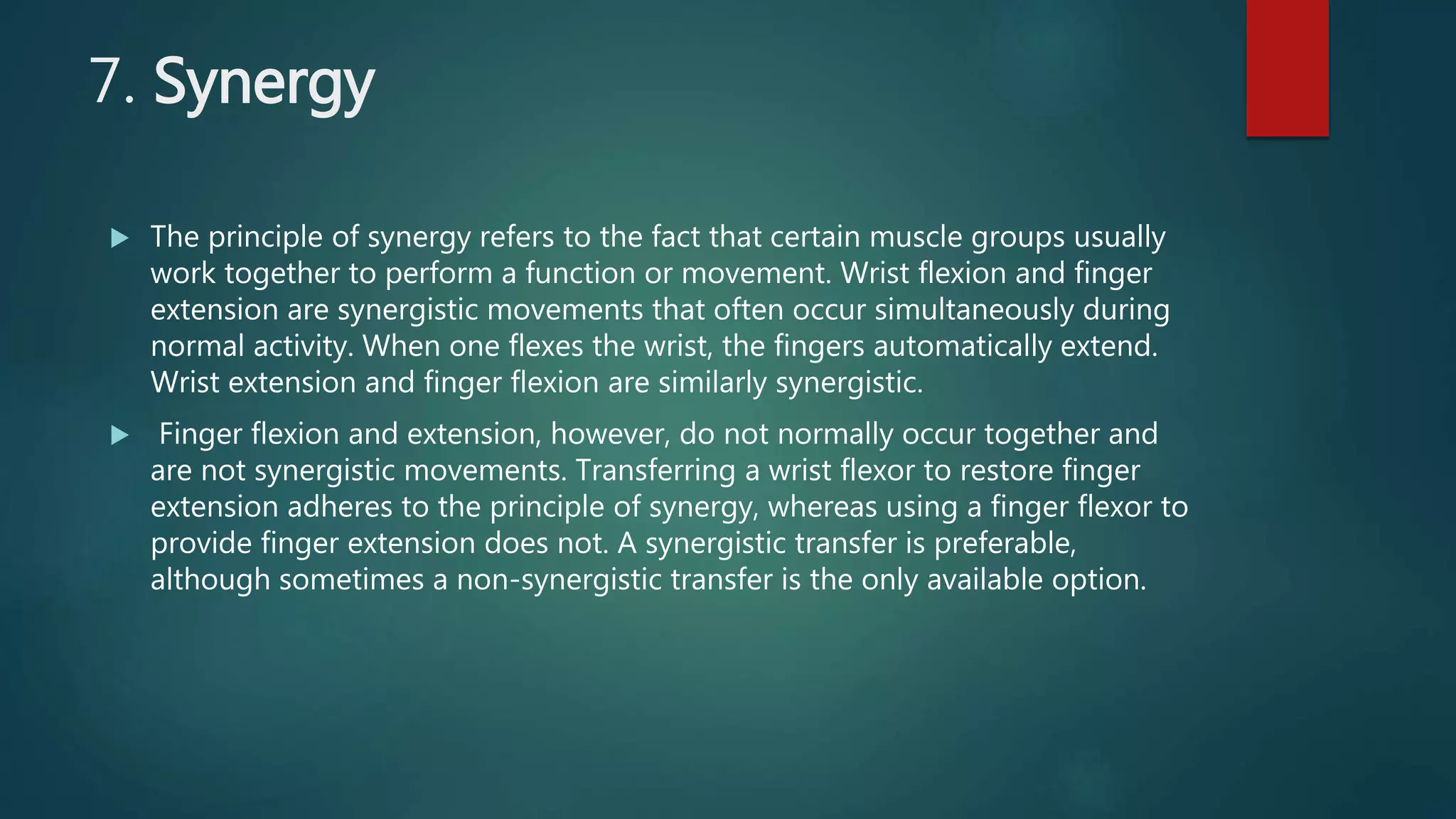 PRINCIPLES OF TENDON TRANSFERS | PPTX