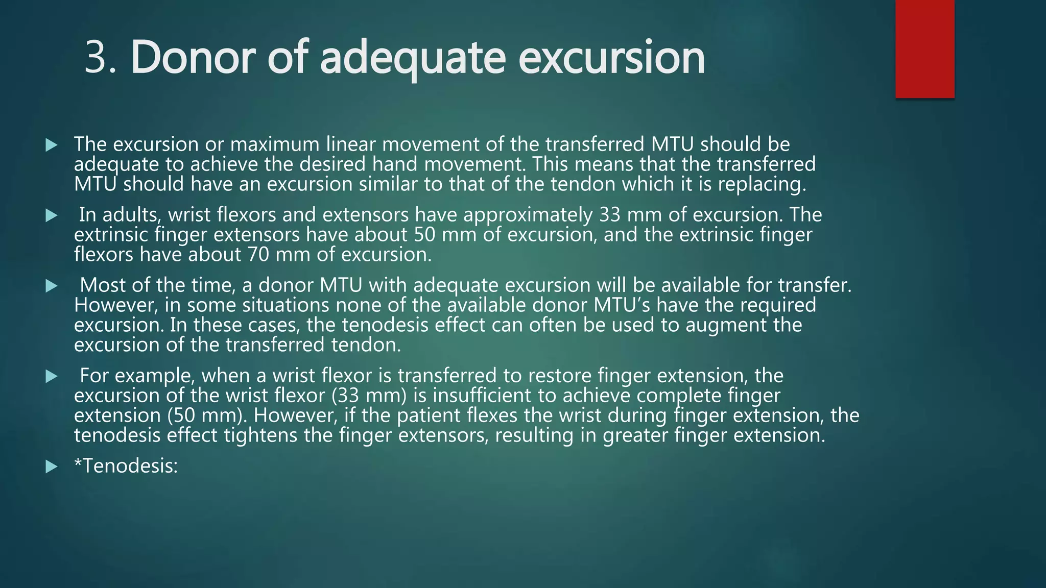 PRINCIPLES OF TENDON TRANSFERS | PPTX