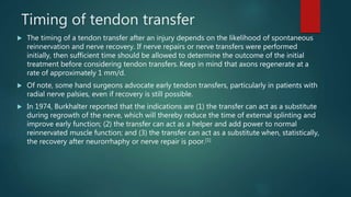 PRINCIPLES OF TENDON TRANSFERS | PPTX