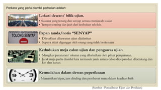 pentadbiran ujian/ Principles of test administration | PPTX