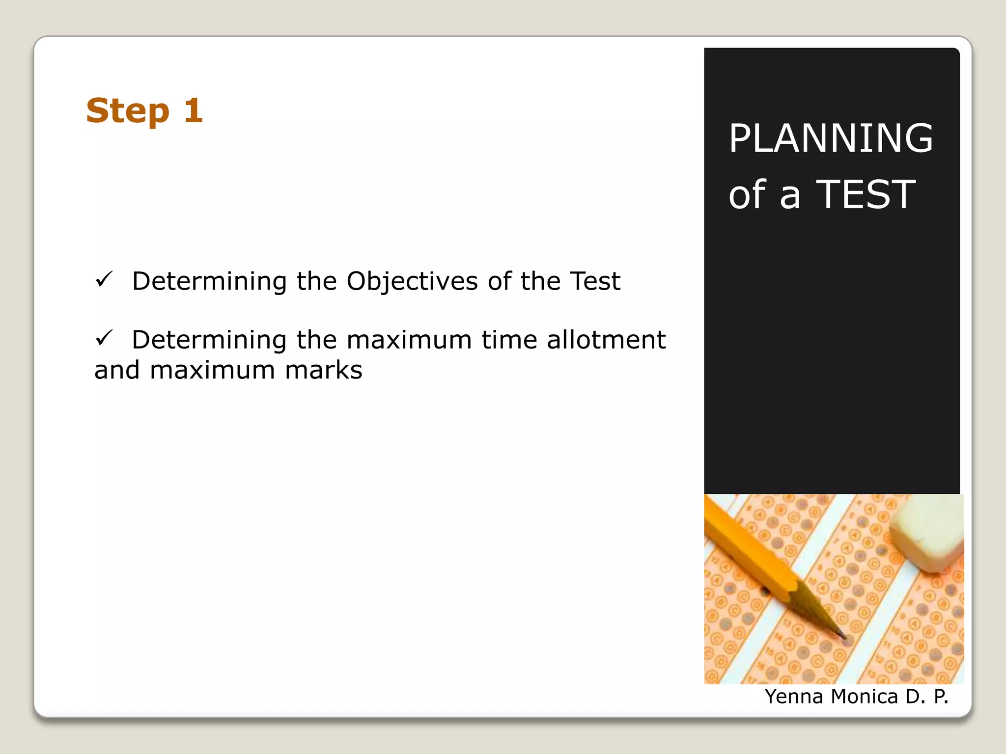 Principles of Test Construction 1 | PPTX