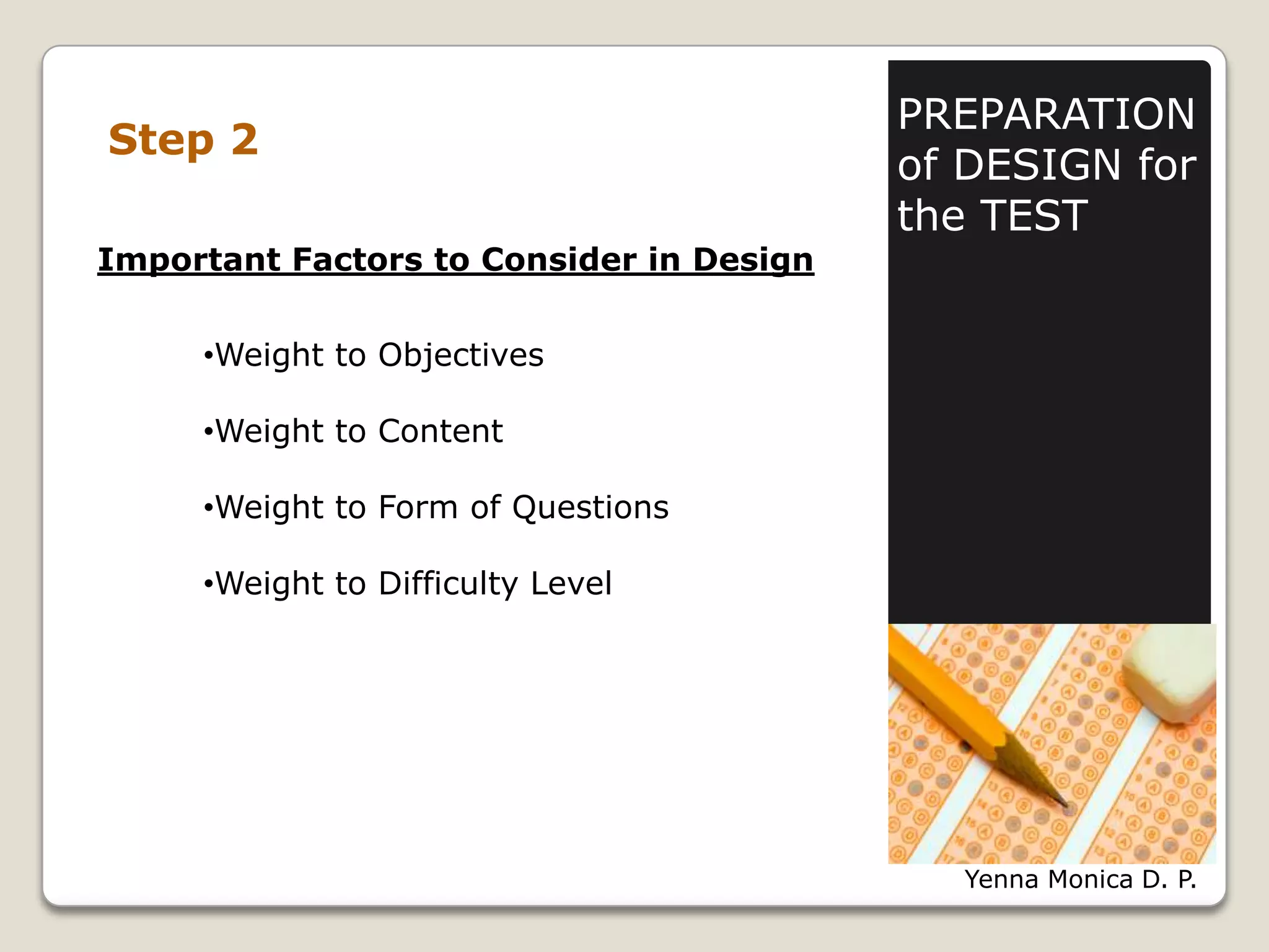 Principles of Test Construction 1 | PPTX