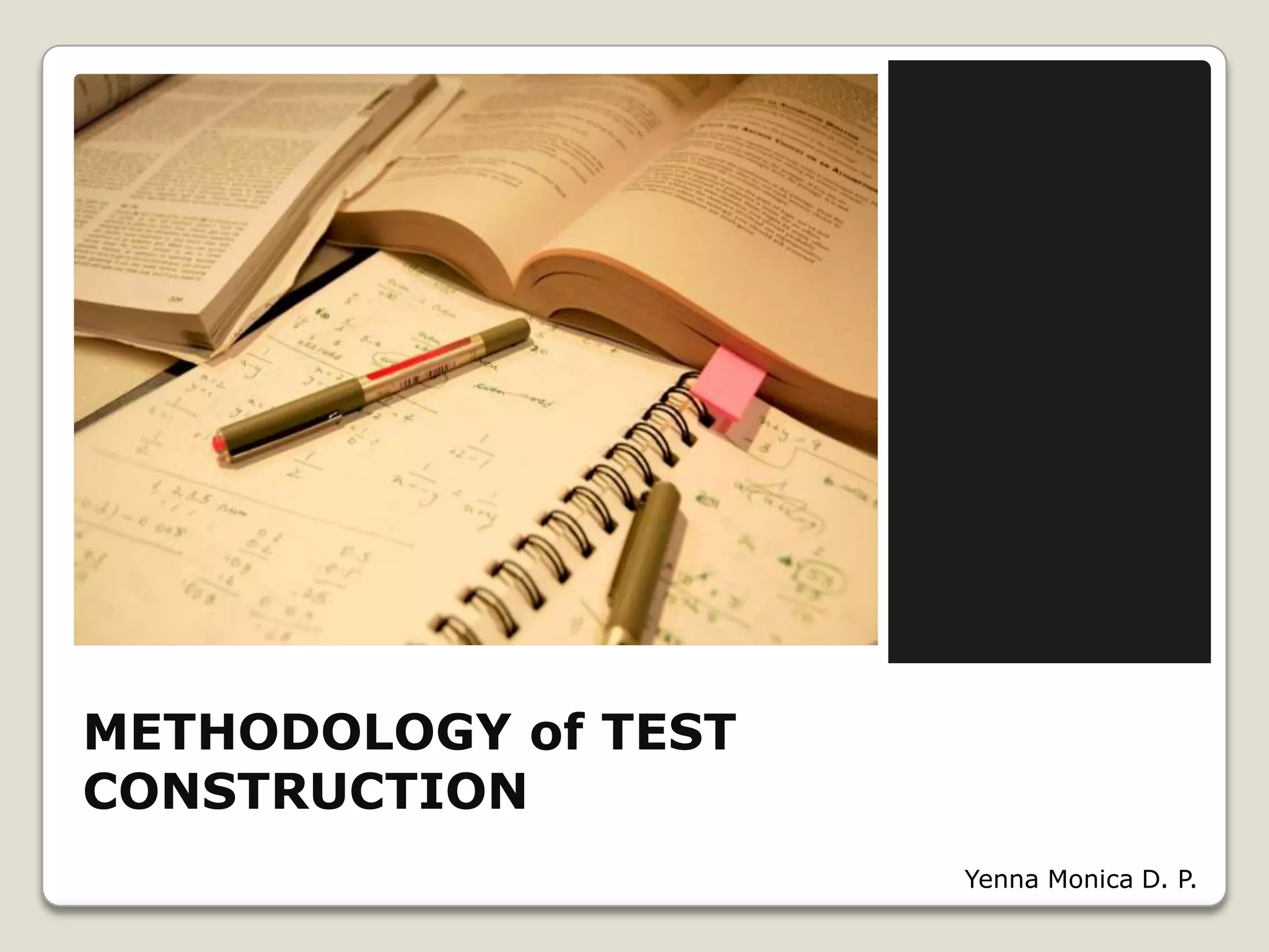 Principles of Test Construction 1 | PPTX