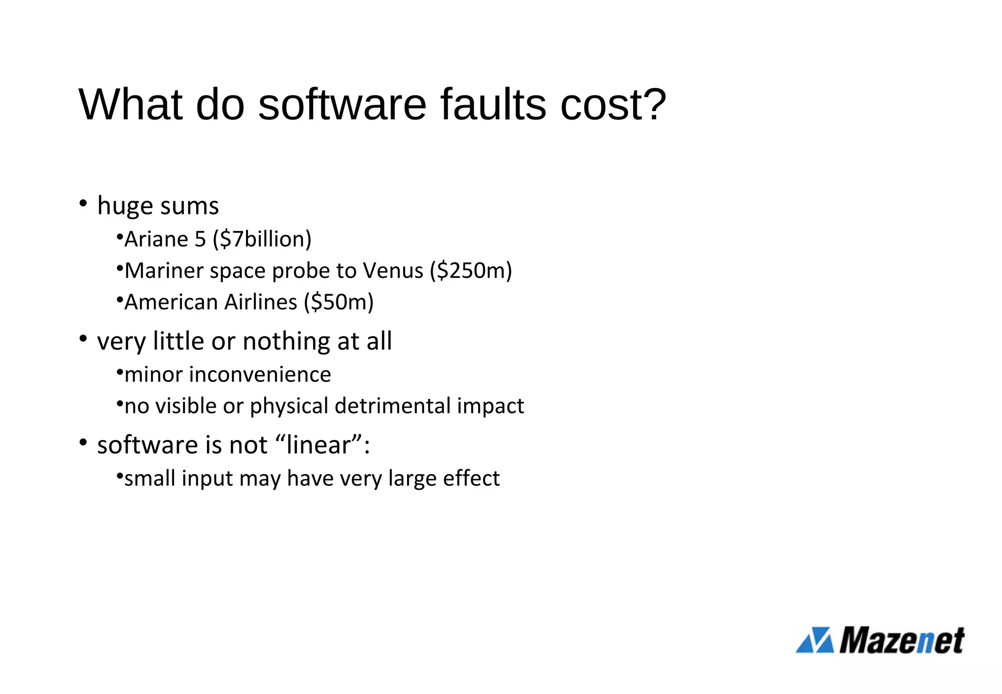 Software Testing Principles Of Testing Mazenet Solution Ppt