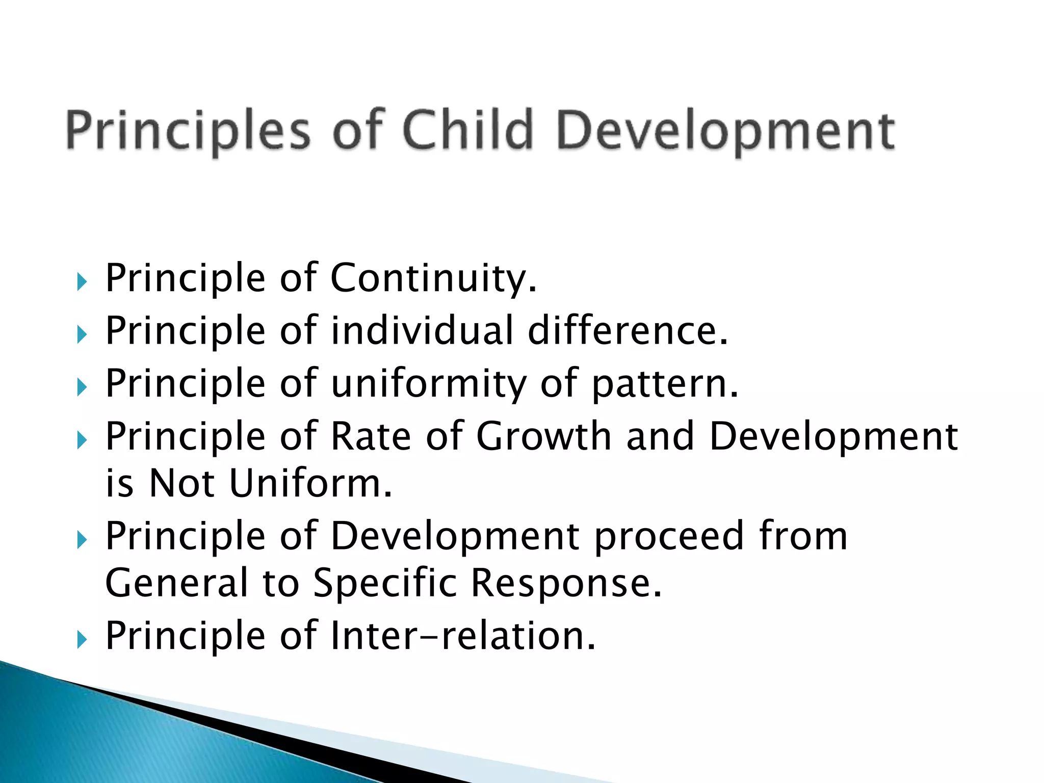Principles of the development of childern | PPTX
