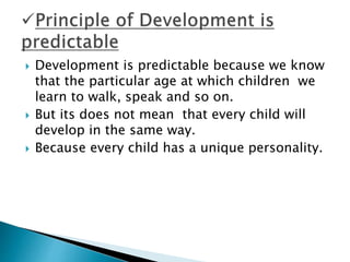 Principles of the development of childern | PPTX