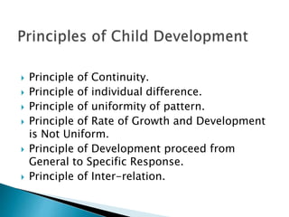 Principles of the development of childern | PPTX