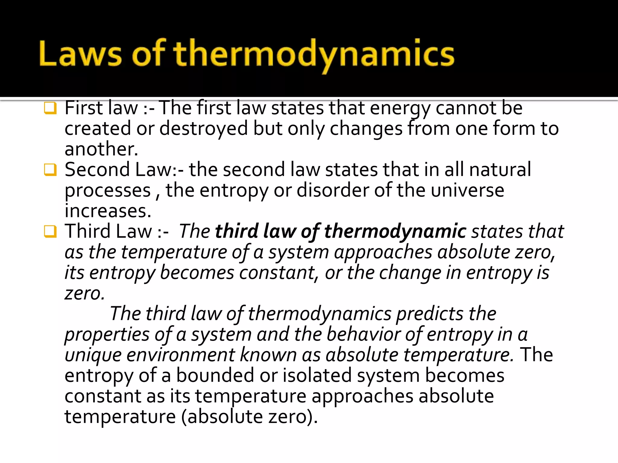 Principles of thermodynamics | PPTX