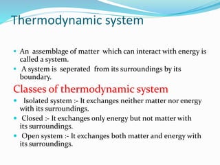 Principles of thermodynamics | PPTX