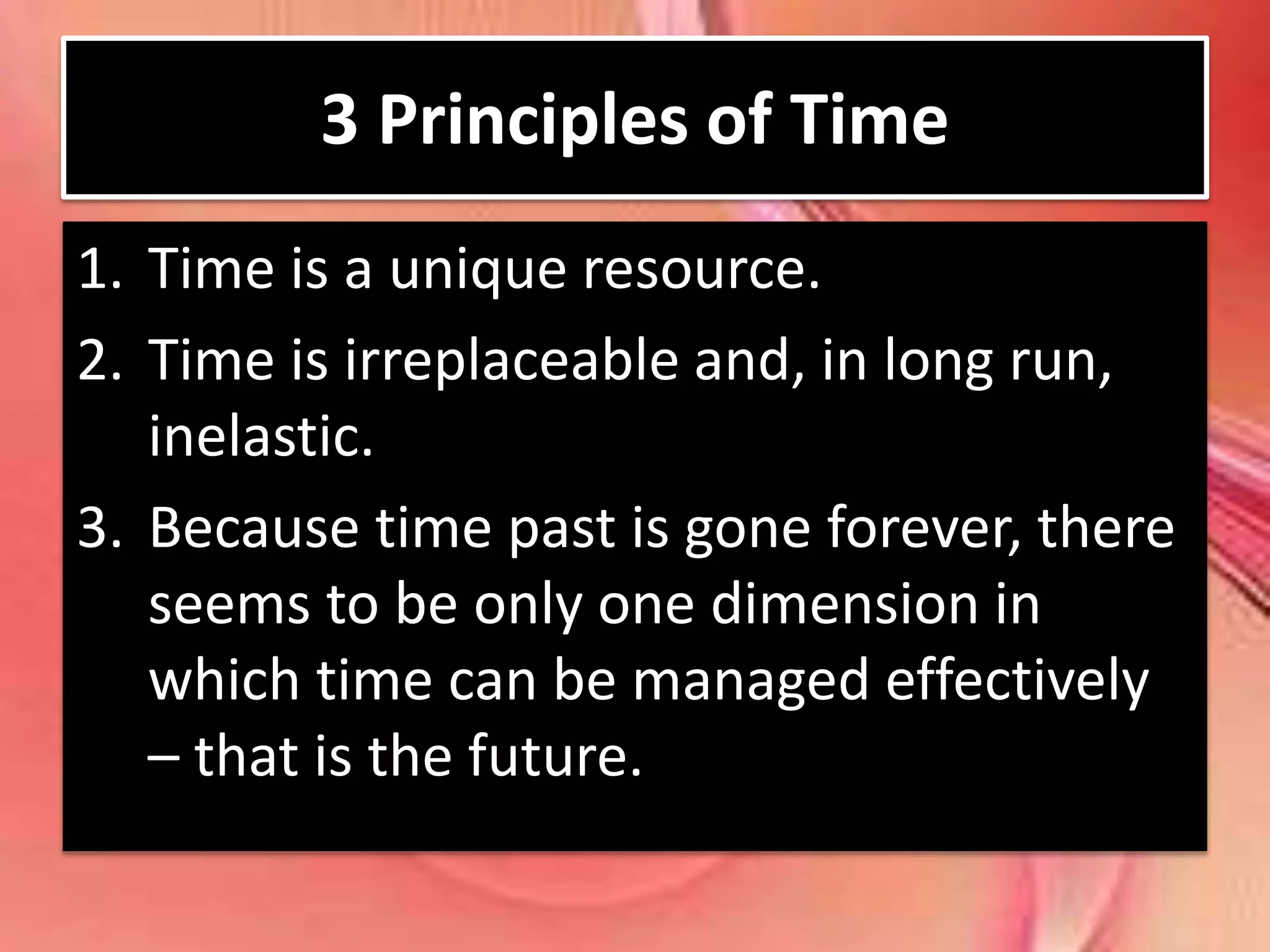 Principles of Time Management | PPTX