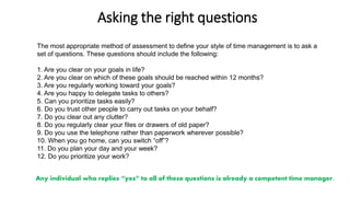 Principles of Time Management | PPTX