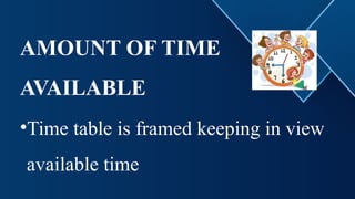 Principles of time table construction.pptx