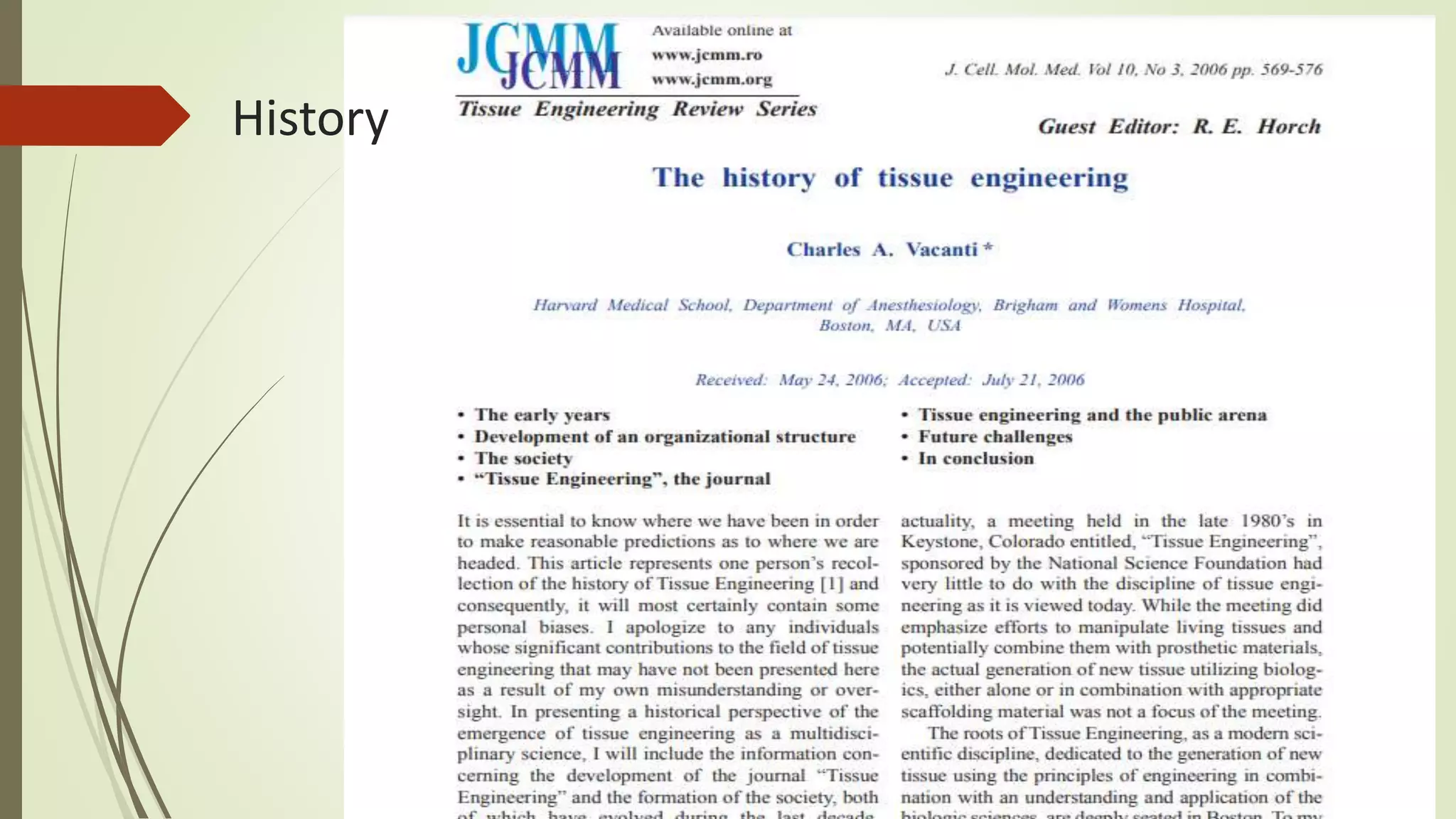 Principles of tissue engineering | PPTX