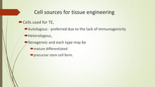 Principles of tissue engineering | PPTX