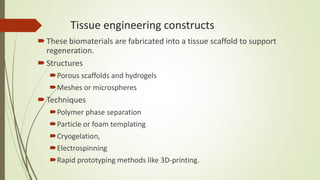 Principles of tissue engineering | PPTX