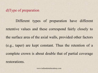 Principles of tooth prep /certified fixed orthodontic courses by Indian ...