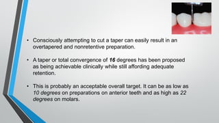 Principles of tooth preparation | PDF