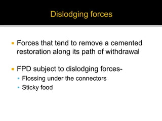 Principles of tooth preparation in Fixed Partial Dentures | PPTX