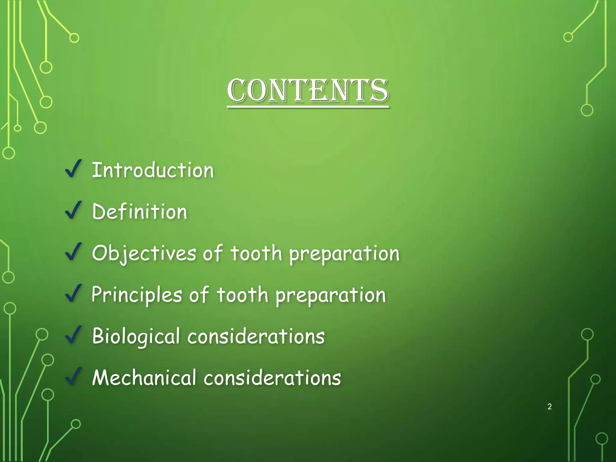 Principles of tooth preparation | PPTX | Dental Health | Diseases and Conditions