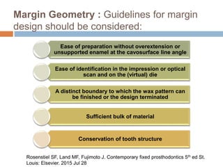 Principles of tooth preparation | PPTX
