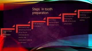 Principles of tooth preparation | PPTX