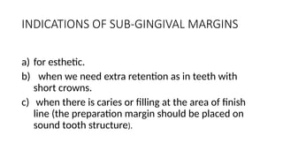 PRINCIPLES OF TOOTH PREPARATION for fixed Prosthodontics.pptx