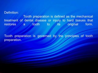 principles of tooth preperation 1.ppt Tooth | PPT