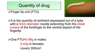 Principles of topical therapy | PPTX