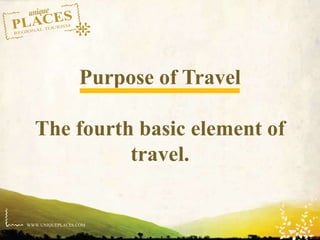 Principles of tourism 1 | PPTX