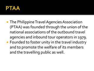 Travel Agency & Tour Op. | PPT